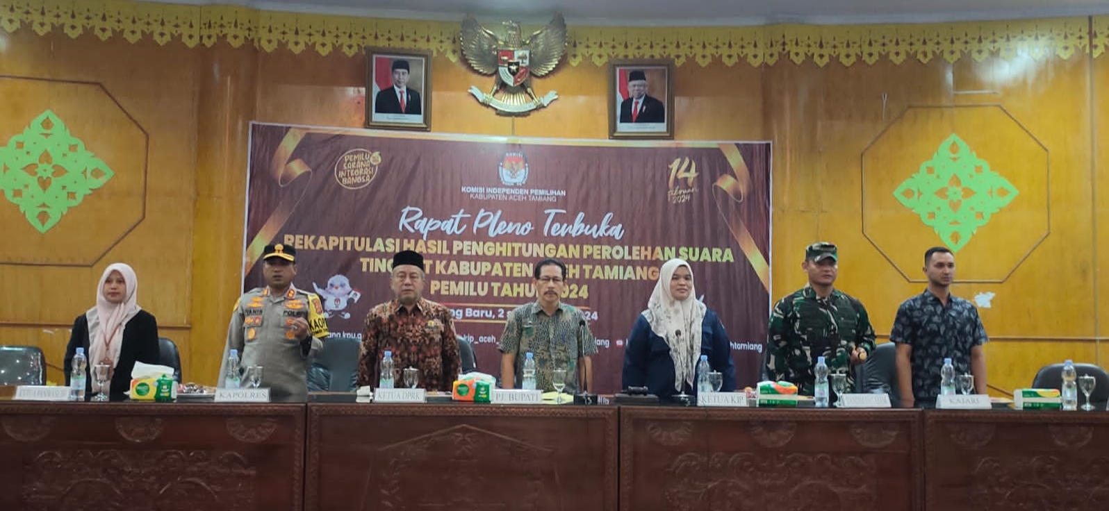 KIP Aceh Tamiang Gelar Rapat Pleno Rekapitulasi Perolehan Suara Pemilu 2024