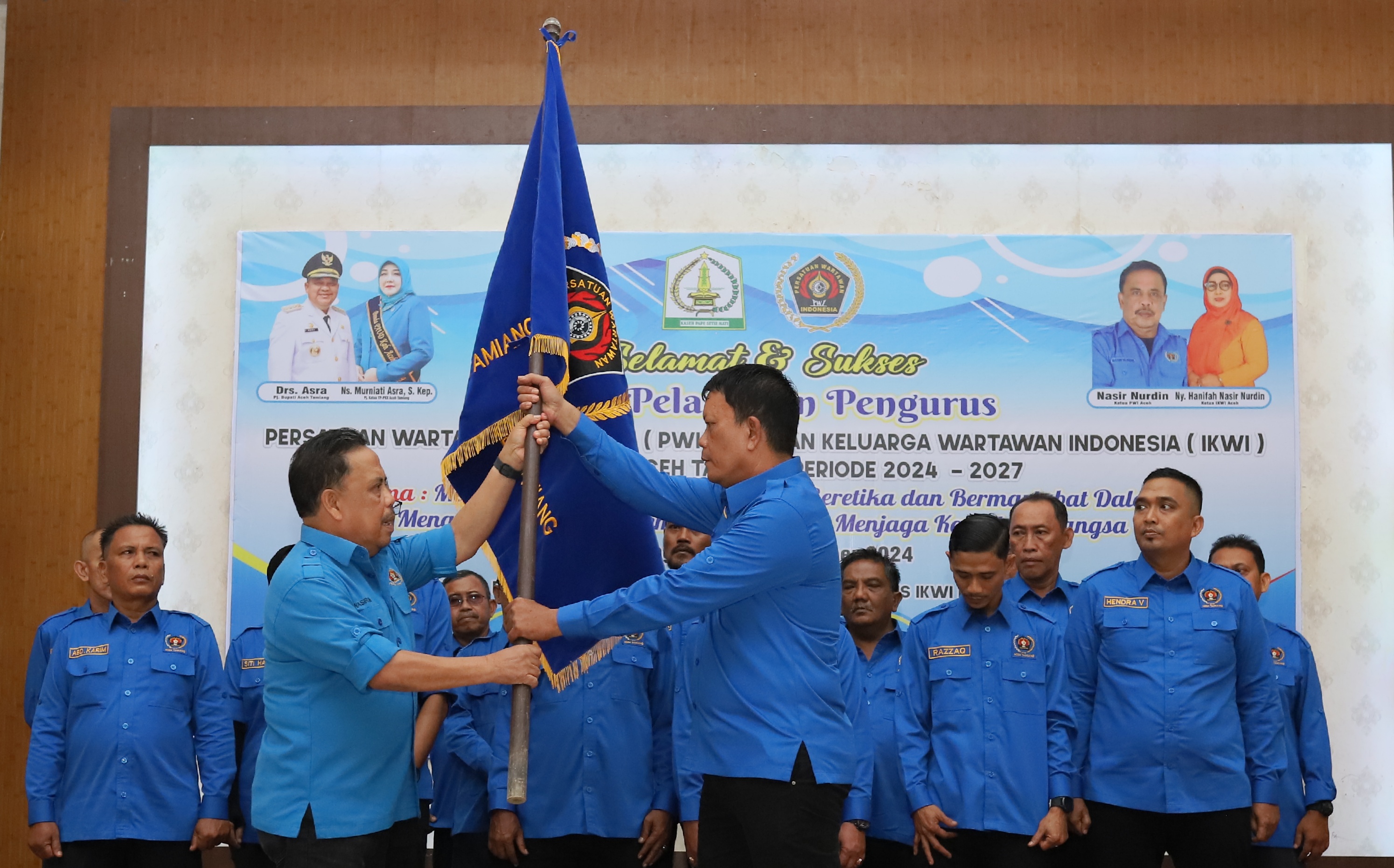 Pengurus PWI dan IKWI Aceh Tamiang Periode 2024-2027 Resmi Dilantik