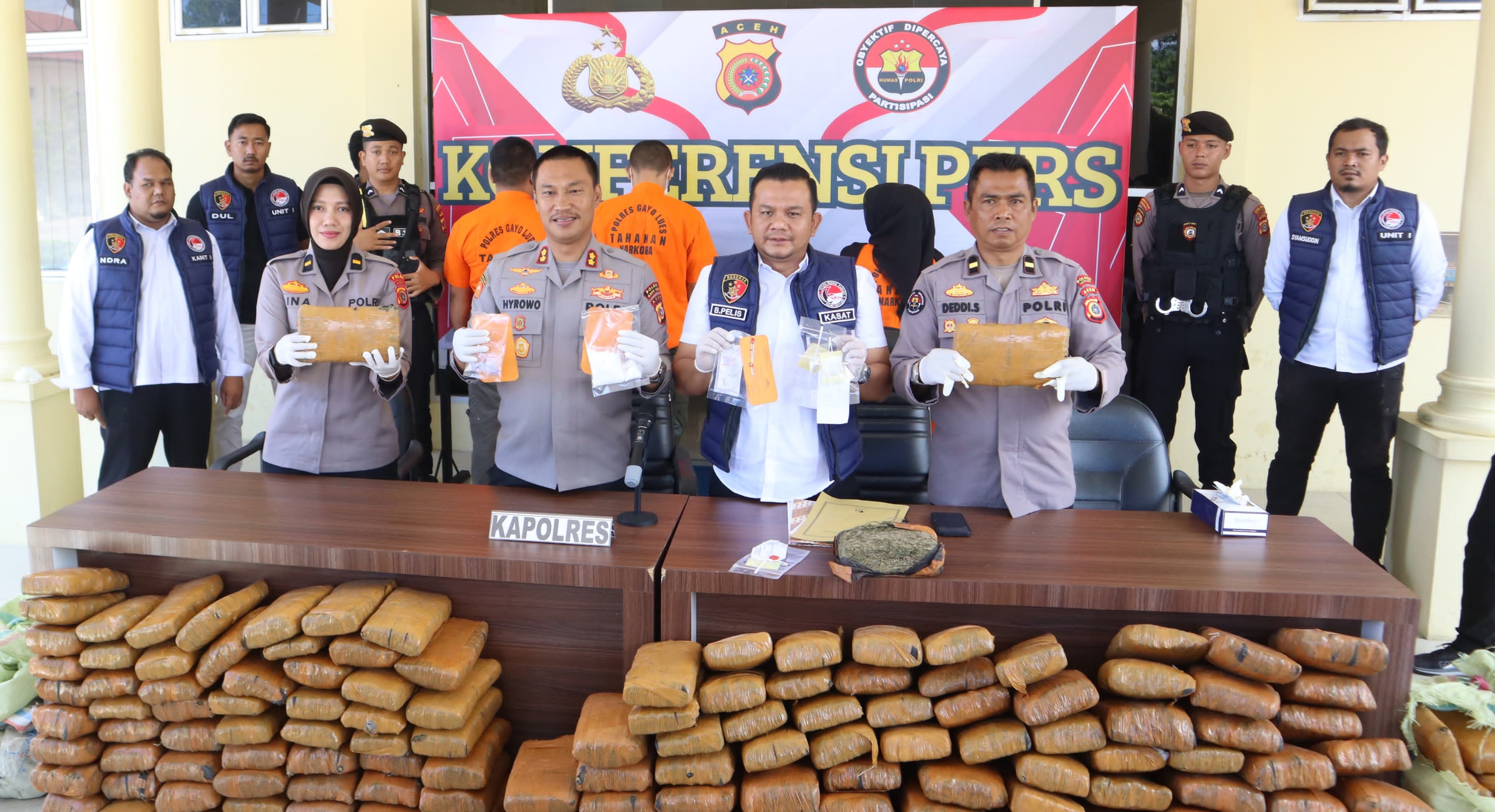 Hingga Mei 2025, Polres Gayo Lues Berhasil Ungkap 12 Kasus Narkotika